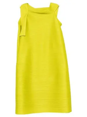 Issey Miyake Sleeveless Boat Neck Midi Dress - Multicolor