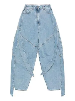 Attico THE ATTICO Wide-Leg Denim Jeans Multicolor