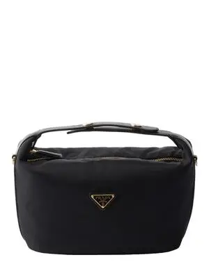 Prada Re-nylon Mini Handbag With Leather Trim - Multicolor