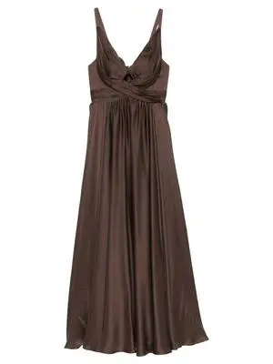 Zimmermann Silk Draped Maxi Dress - Multicolor