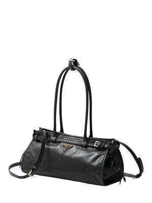 Prada PRADA Bonnie Leather Handbag Multicolor