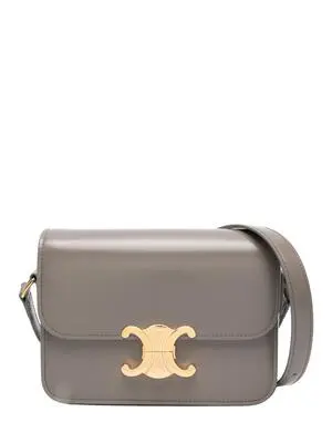 Celine CELINE Triomphe Leather Shoulder Bag Multicolor