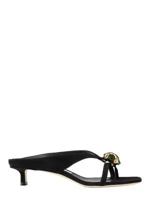 JIMMY CHOO Embellished Suede Sandals - Multicolor