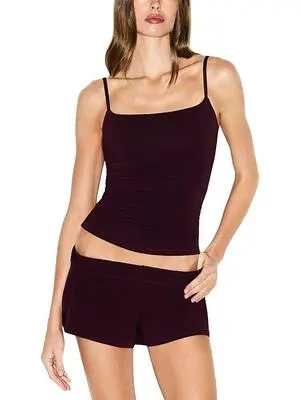 SKIMS Cotton Jersey Cami Top - Currant
