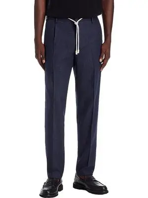 Eleventy Wool & Cotton Cashmere Jogger Pants Blue