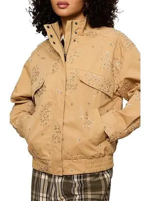 Sanctuary Embellished Cotton Surplus Jacket - Sparkle