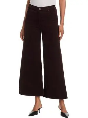 FRAME Corduroy High Rise Swing Jeans - Espresso