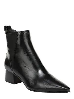 Veronica Beard Astra Leather Chelsea Boots - Black