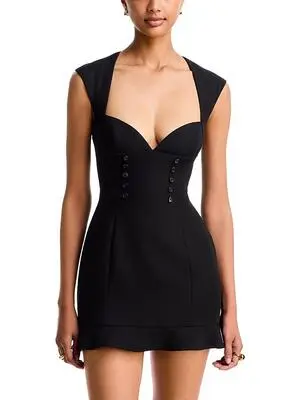 GUIZIO Amelie Tailored Mini Dress - Black