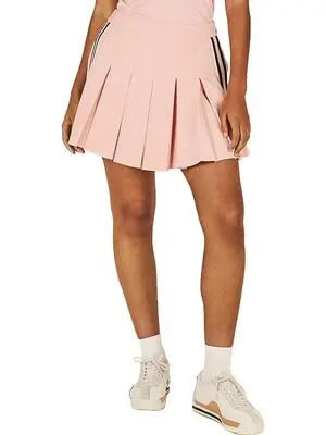 MALBON Esperanza Skirt With Pleats And Striped Detail - Rosy Touch