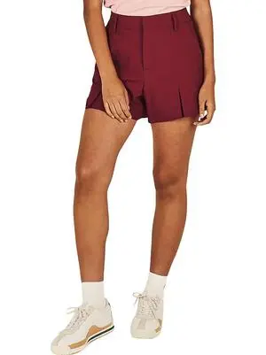 MALBON Malbon Florencia Pleated Shorts Raspberry