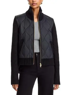 Veronica Beard Patra Mixed Media Jacket - Black