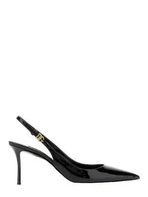 Dolce & Gabbana Slingback Pointed Toe High Heel Pumps - Black