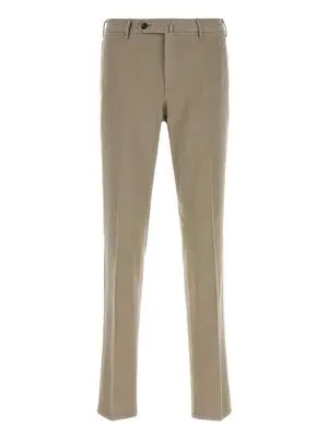 PT TORINO PT TORINO Stretch Cotton-Cashmere Blend Trousers Grey