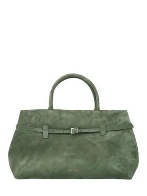 Manu Atelier MANU ATELIER Cambon Leather Handbag Green