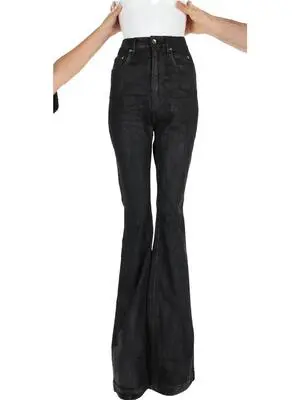 Rick Owens High-waist Flared Jeans - Black