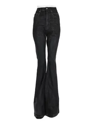 Rick Owens High-waist Flared Jeans - Black
