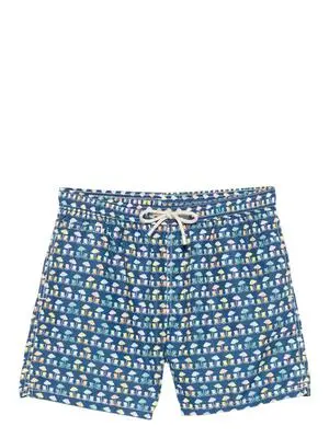 MC2 SAINT BARTH 100% Polyester Sea-style Shirt - Navy