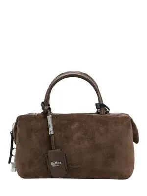 Max Mara Suede Shoulder Handbag - Brown