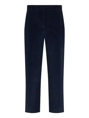 MAX MARA WEEKEND MAX MARA High-Waisted Straight-Leg Velvet Trousers