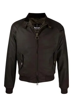 BARBOUR INTERNATIONAL Waxed Cotton Motorcycle Jacket - Brown