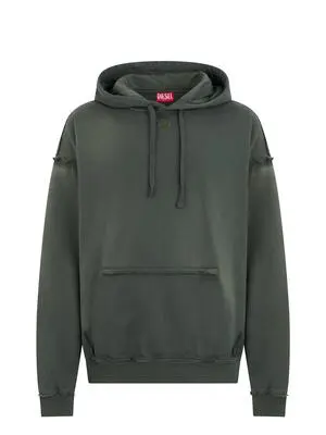 DIESEL® DIESEL Distressed Cotton Pullover Hoodie