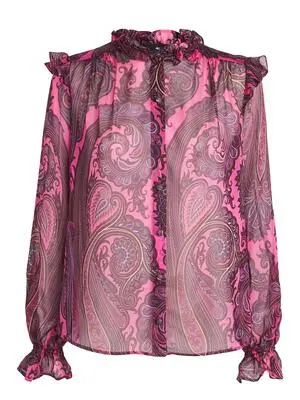 Etro Silk Paisley Blouse - Burgundy