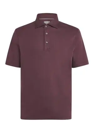 Canali Cotton Polo Shirt - Red