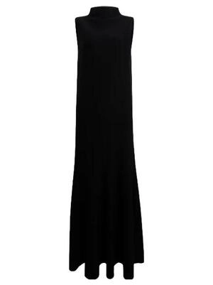 Khaite Margo Sleeveless Wool Dress - Black