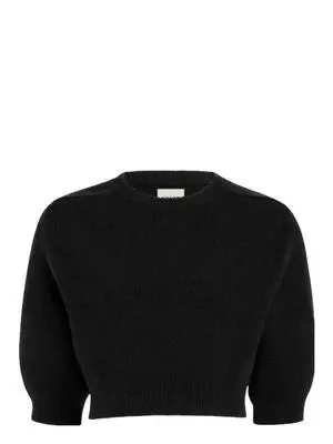 Khaite Khaite Lorelai Sculptural Knit Pullover Black