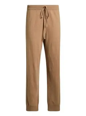 Max Mara Wool Drawstring Trousers - Camel