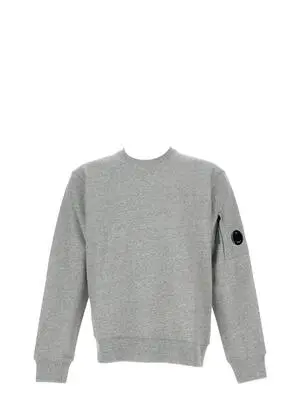 C.P. COMPANY Logo Cotton Crewneck Sweatshirt - Multicolor