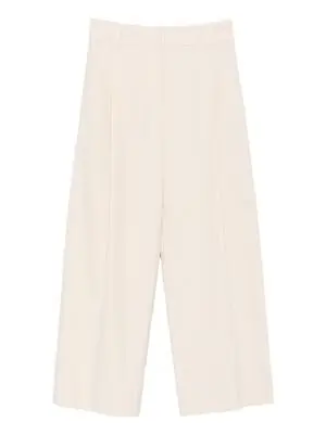 Brunello Cucinelli Cotton Wide-leg Trousers - Multicolor