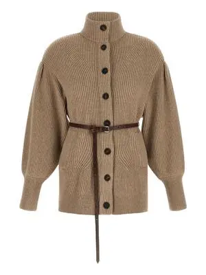 Brunello Cucinelli Wool And Cashmere Cardigan - Multicolor