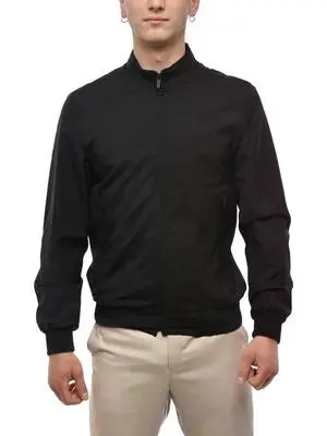 Corneliani Wool Bomber Jacket - Black