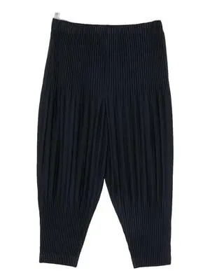 Issey Miyake Pleated Cropped Trousers - Multicolor