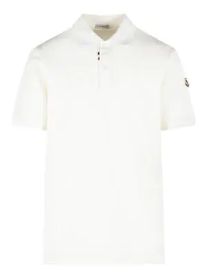 Moncler Cotton Polo Shirt - White