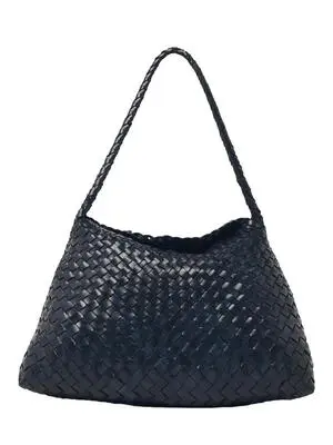 Dragon Diffusion Santa Maria Woven Leather Bag - Blue