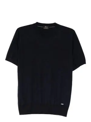 Brioni Cashmere And Silk Blend T-shirt - Multicolor