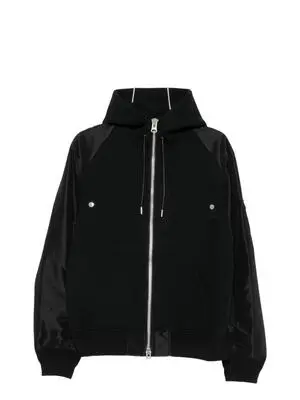 Sacai Paneled Zip-up Hoodie - Multicolor