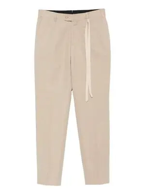 Brioni Pienza Cotton And Linen Trousers - Multicolor