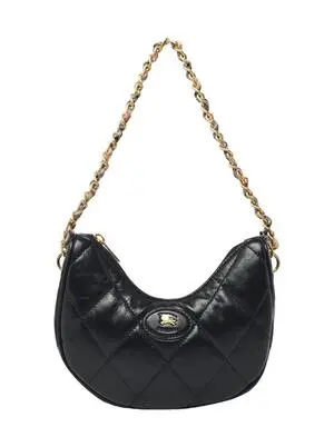 Burberry BURBERRY Horseshoe Quilted Leather Shoulder Bag Black