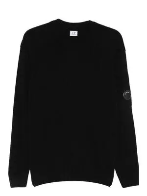 C.P. COMPANY Logo Wool Crewneck Sweater - Multicolor