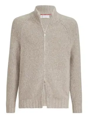 Brunello Cucinelli Cashmere Zip-up Cardigan - Multicolor