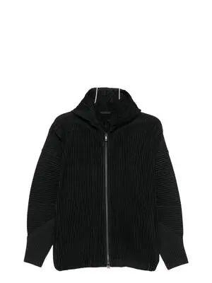 Issey Miyake Zip-up Pleated Hoodie - Multicolor