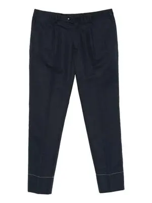 Brioni Pienza Linen And Cotton Trousers - Multicolor