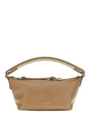 Loewe LOEWE Mini Cala Lamb Leather Shoulder Bag Brown