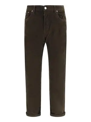 PT TORINO Corduroy Straight Fit Pants - Brown