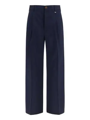 VIVIENNE WESTWOOD Vivienne Westwood Rafael Wide-Leg Virgin Wool Pants Blue