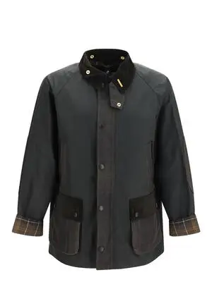 Barbour Icons Patch Bedale Waxed Jacket - Green